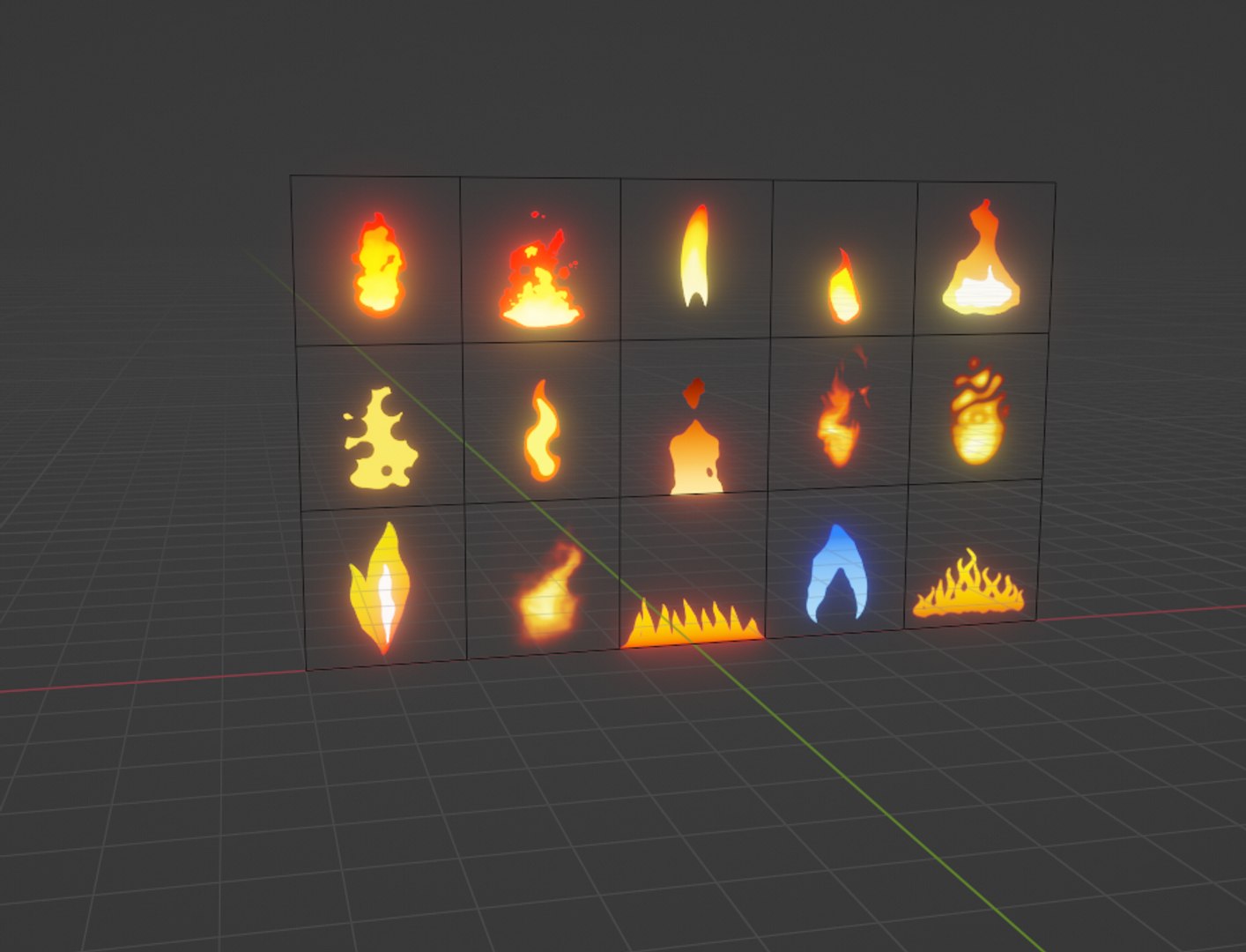 2d Fire Shader Tools Blender 3D Model - TurboSquid 2291007