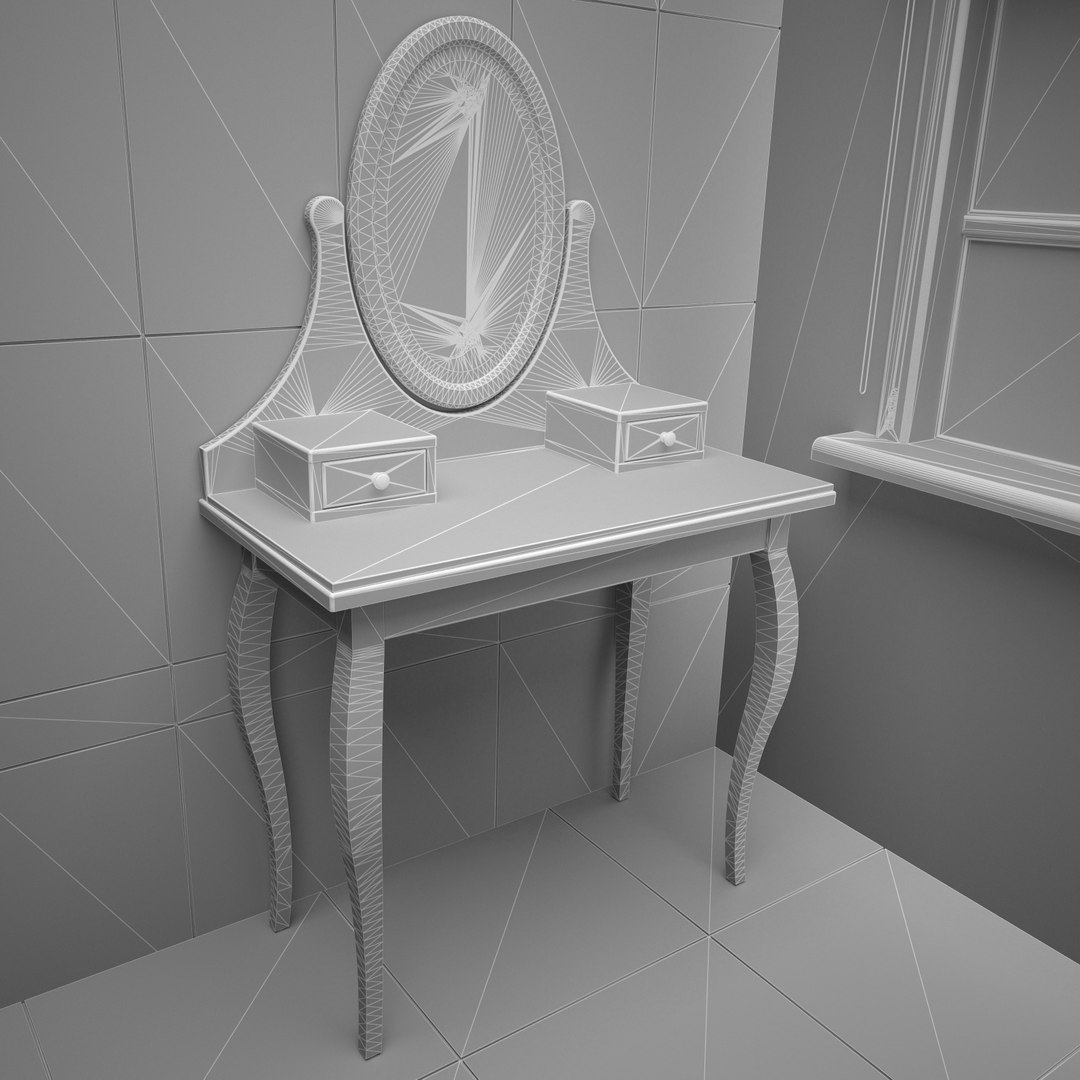 Dressing Table 3d Max