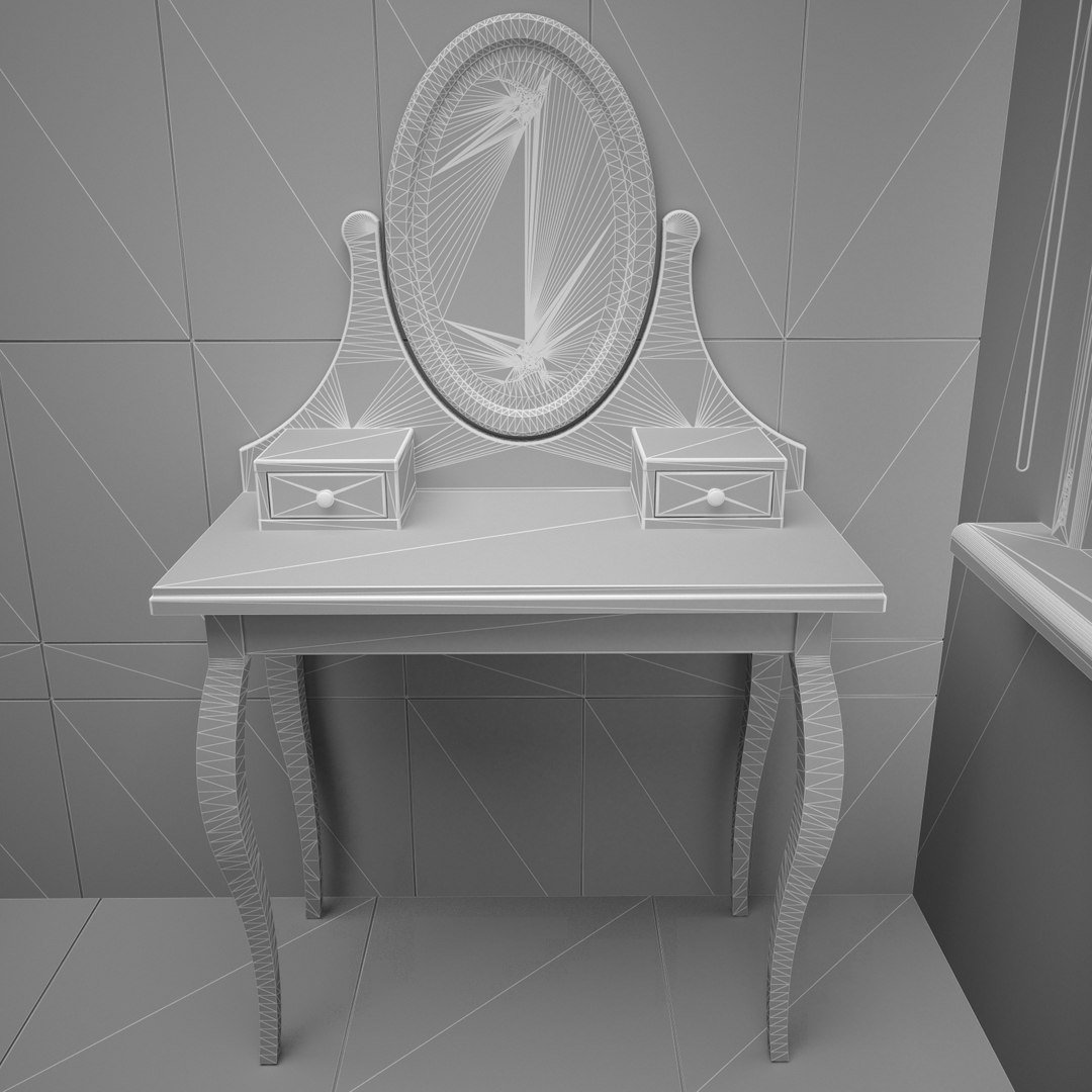 Dressing Table 3d Max
