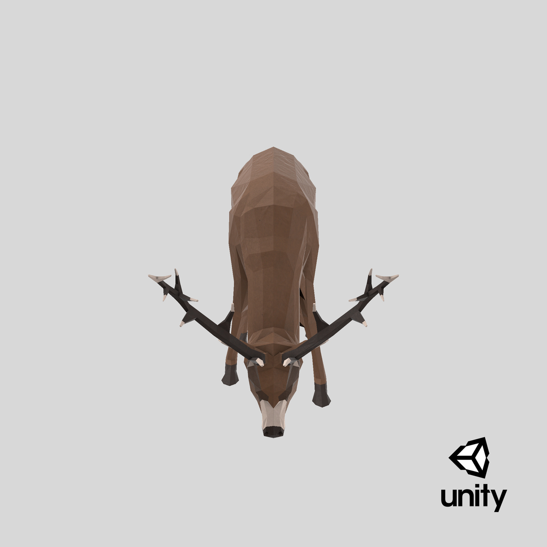 3D stag---eating - TurboSquid 1192999
