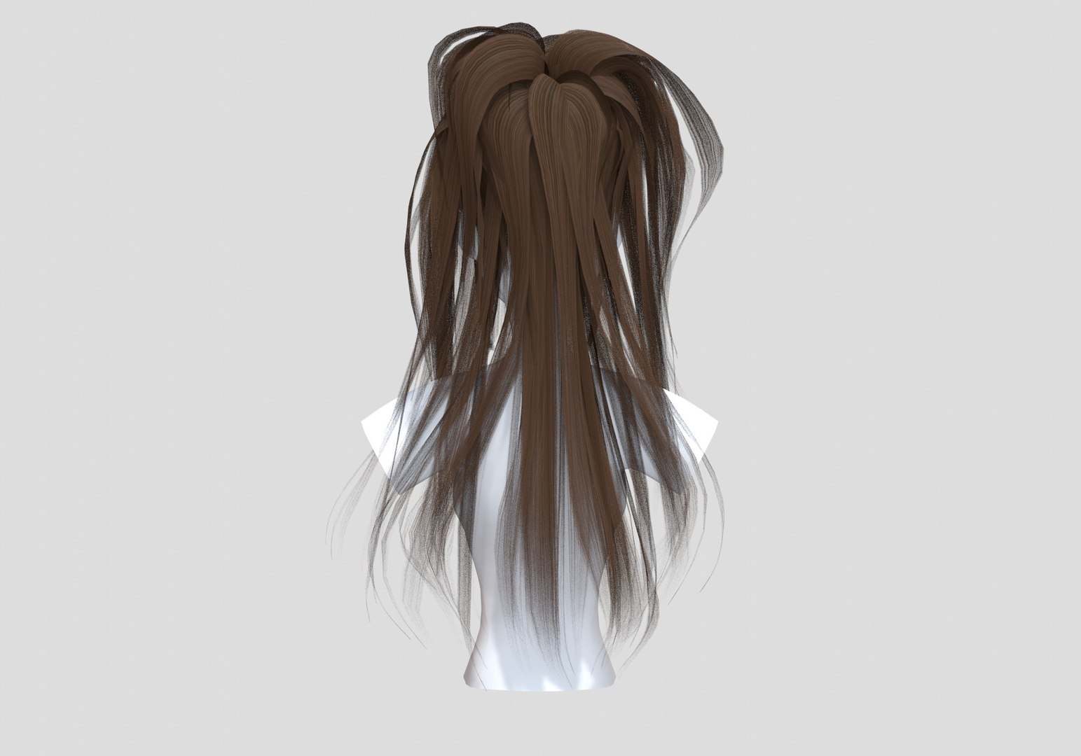 High Pigtail Hairstyle 3D Model - TurboSquid 1938108