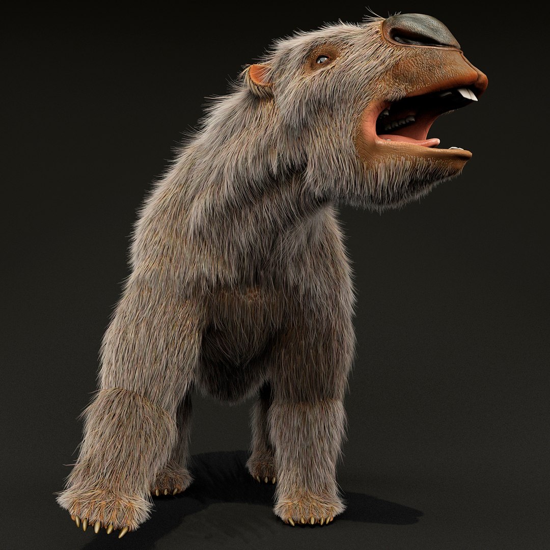 3d Model Diprotodon Fur