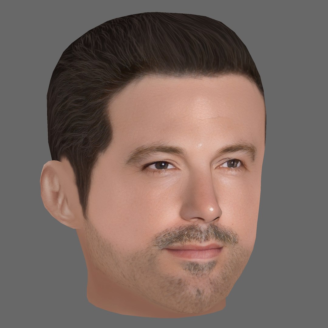 3D Ben Affleck Head - Low Poly Head For Game Low-poly - TurboSquid 2193247