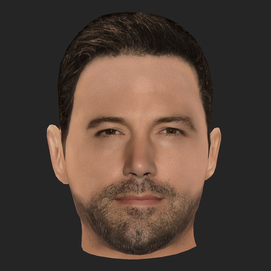 3D Ben Affleck Head - Low Poly Head For Game Low-poly - TurboSquid 2193247