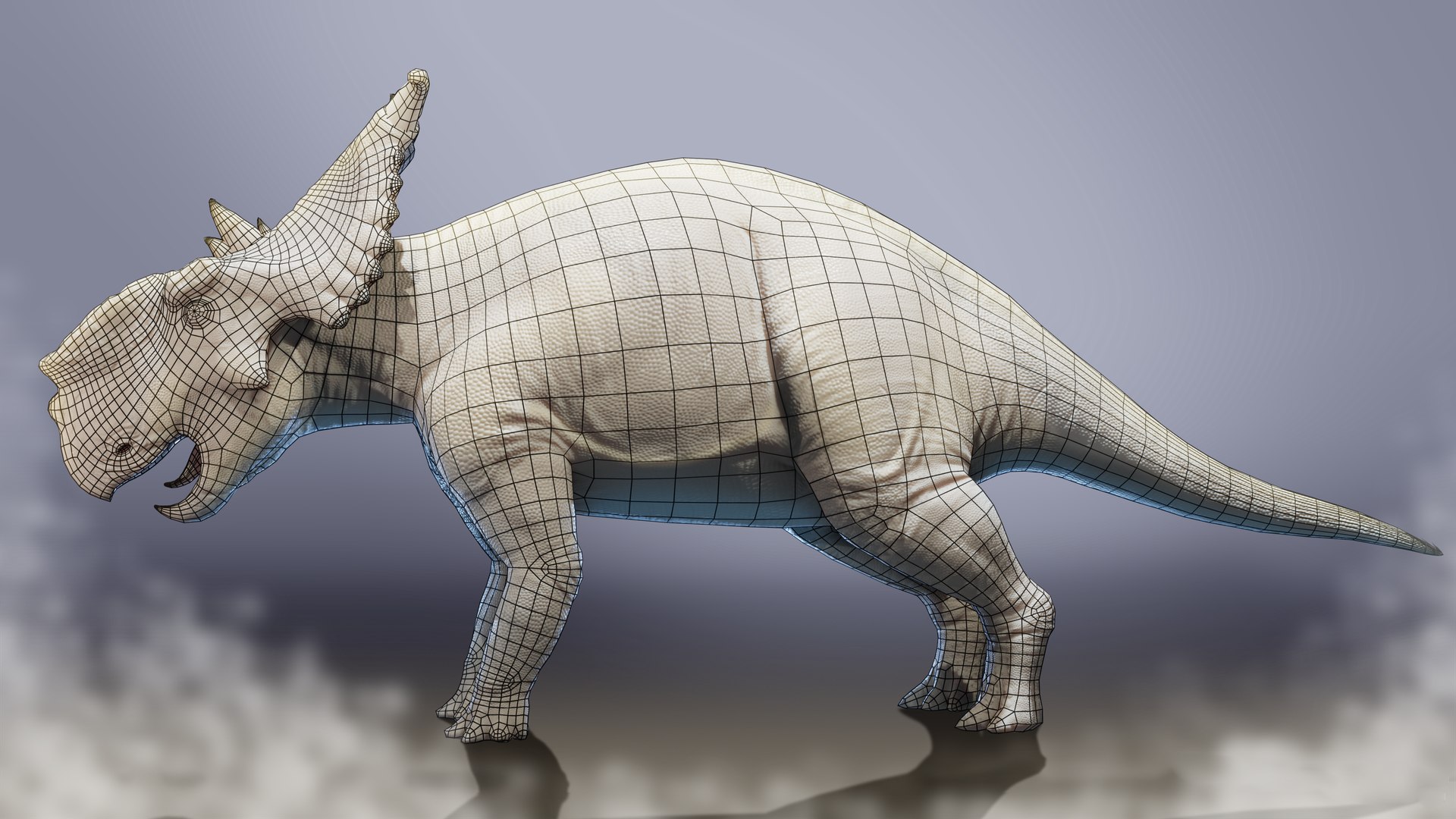 3D Model Pachyrhinosaurus Animation Ready Dinosaur 3D Model ...