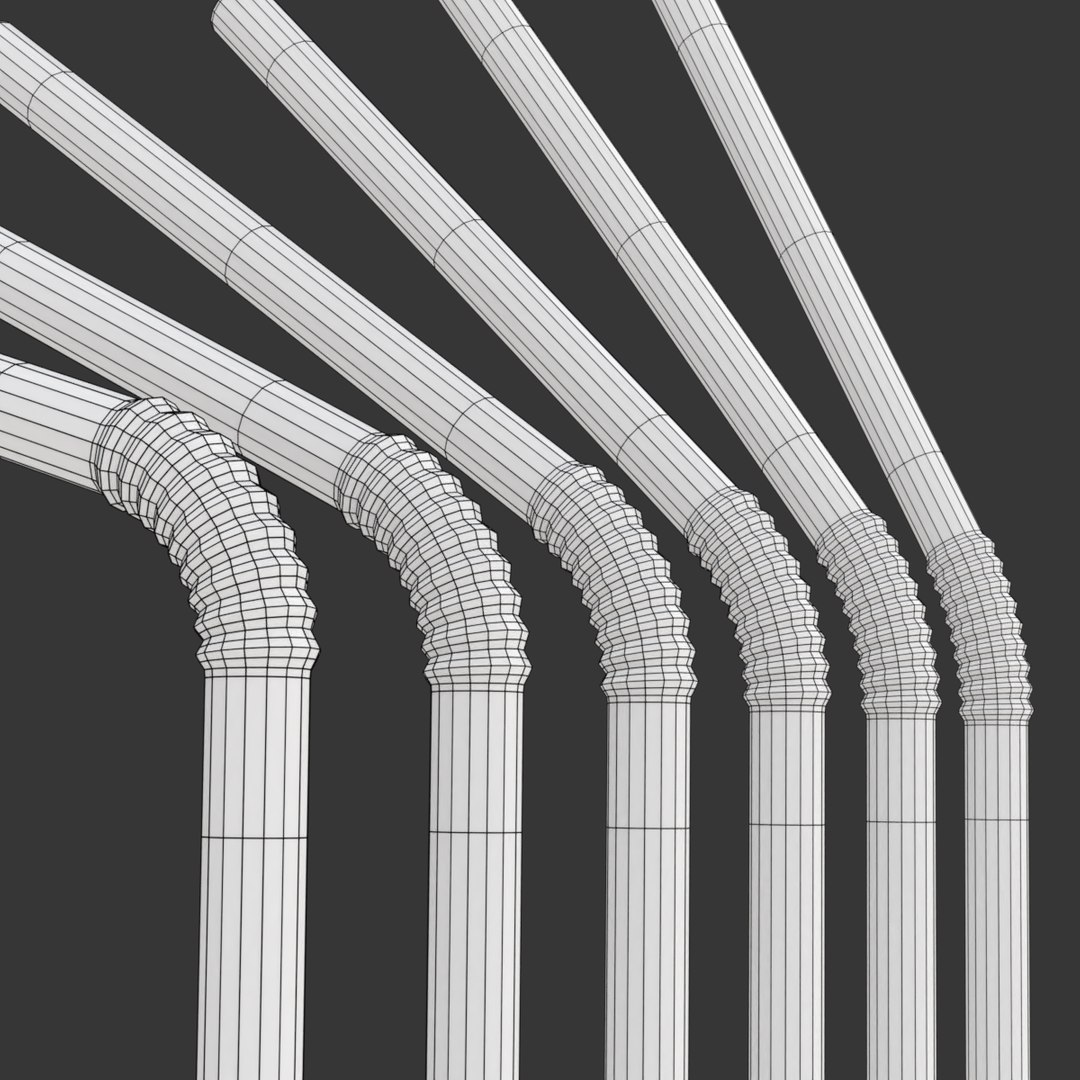 Drink straw 3D - TurboSquid 1544527