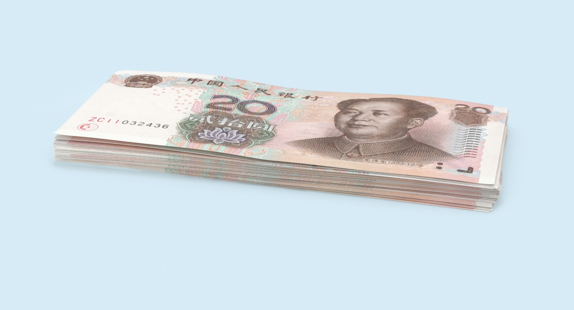 3D 20-yuan-note---pack | 1144948 | TurboSquid