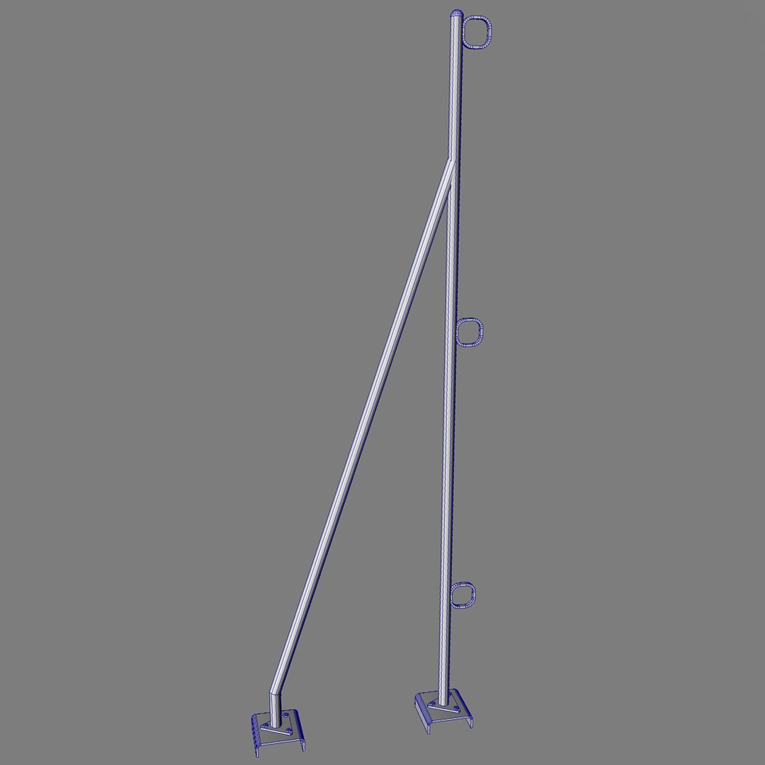 Rail Stanchion F 3D Model - TurboSquid 1515674