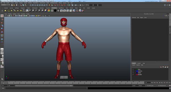 modelo 3d Colección de bóxers aparejados para Maya - TurboSquid 1516470