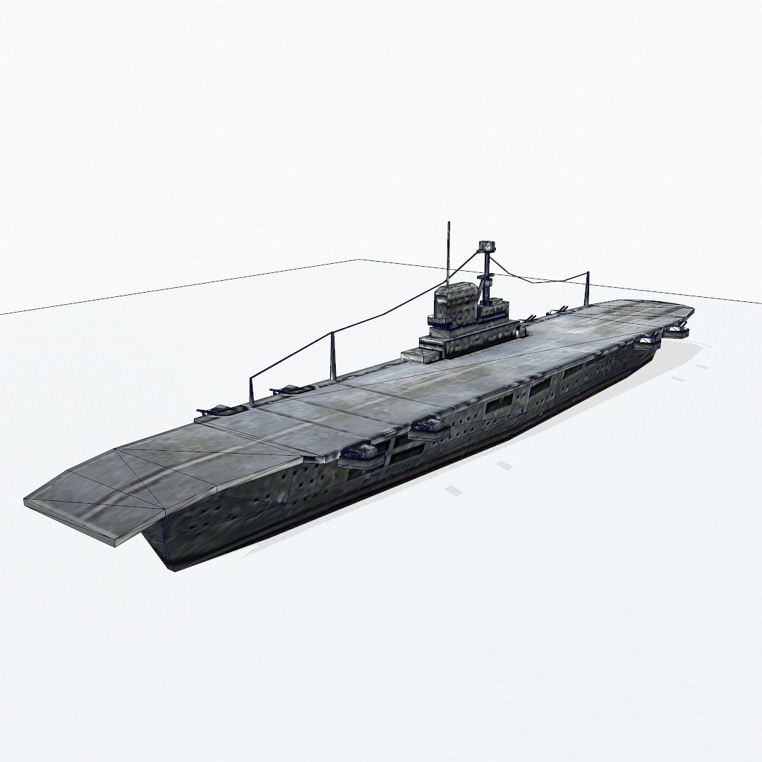 ark royal aircraft carrier 3d model