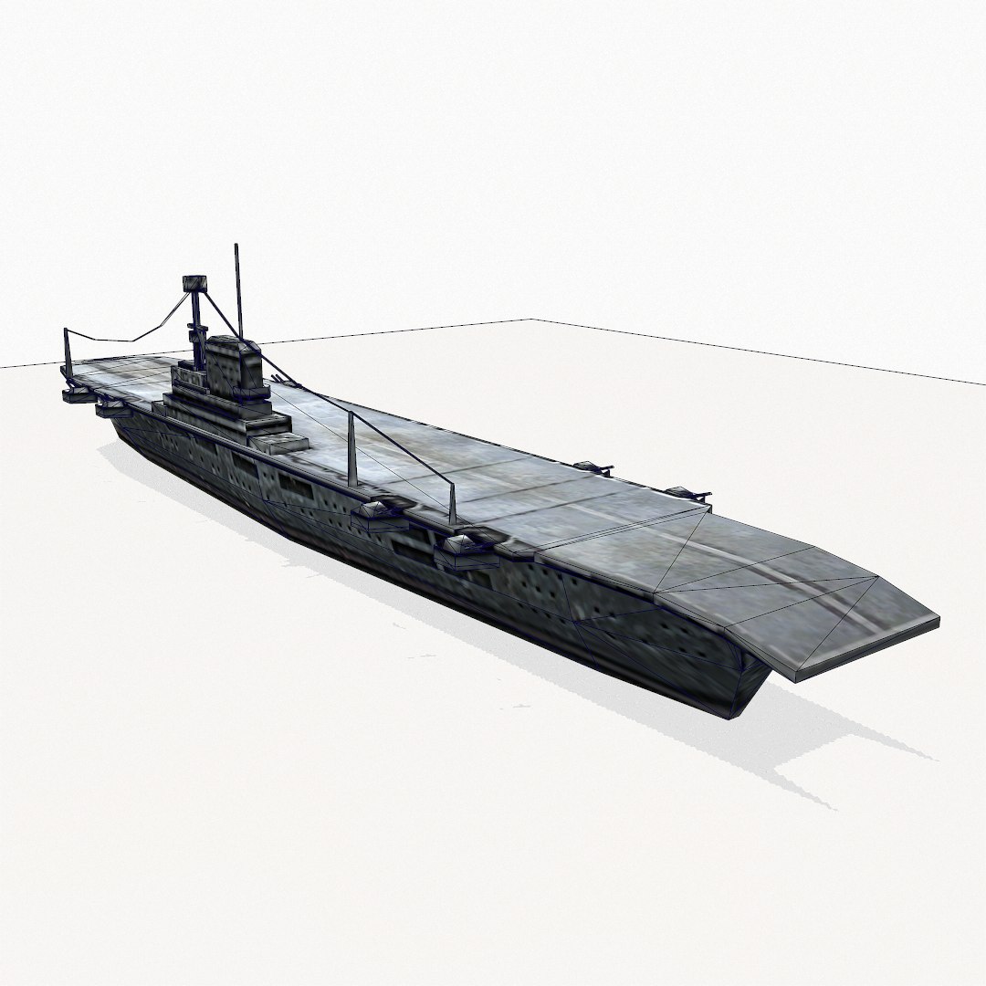 ark royal aircraft carrier 3d model