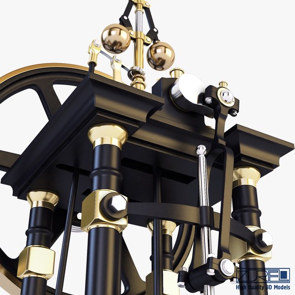3D model vertical steam engine v - TurboSquid 1280401