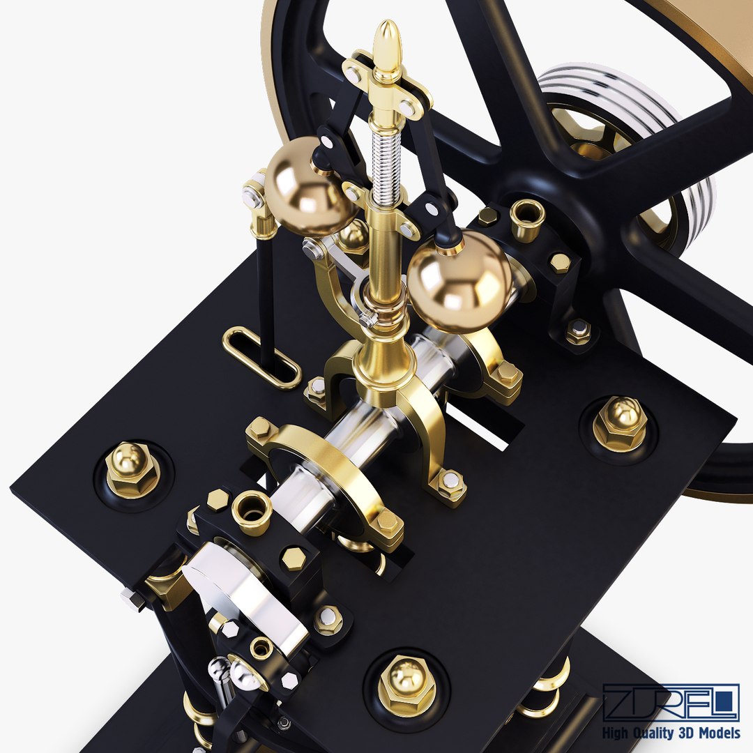 3D model vertical steam engine v - TurboSquid 1280401