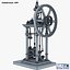 3D Model Vertical Steam Engine V - TurboSquid 1280401