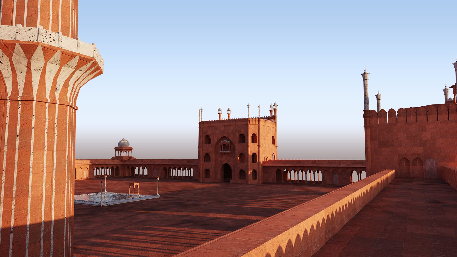 Jama Masjid 3D Model - TurboSquid 1846252
