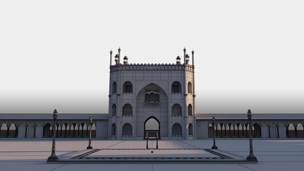 Jama Masjid 3D model - TurboSquid 1846252