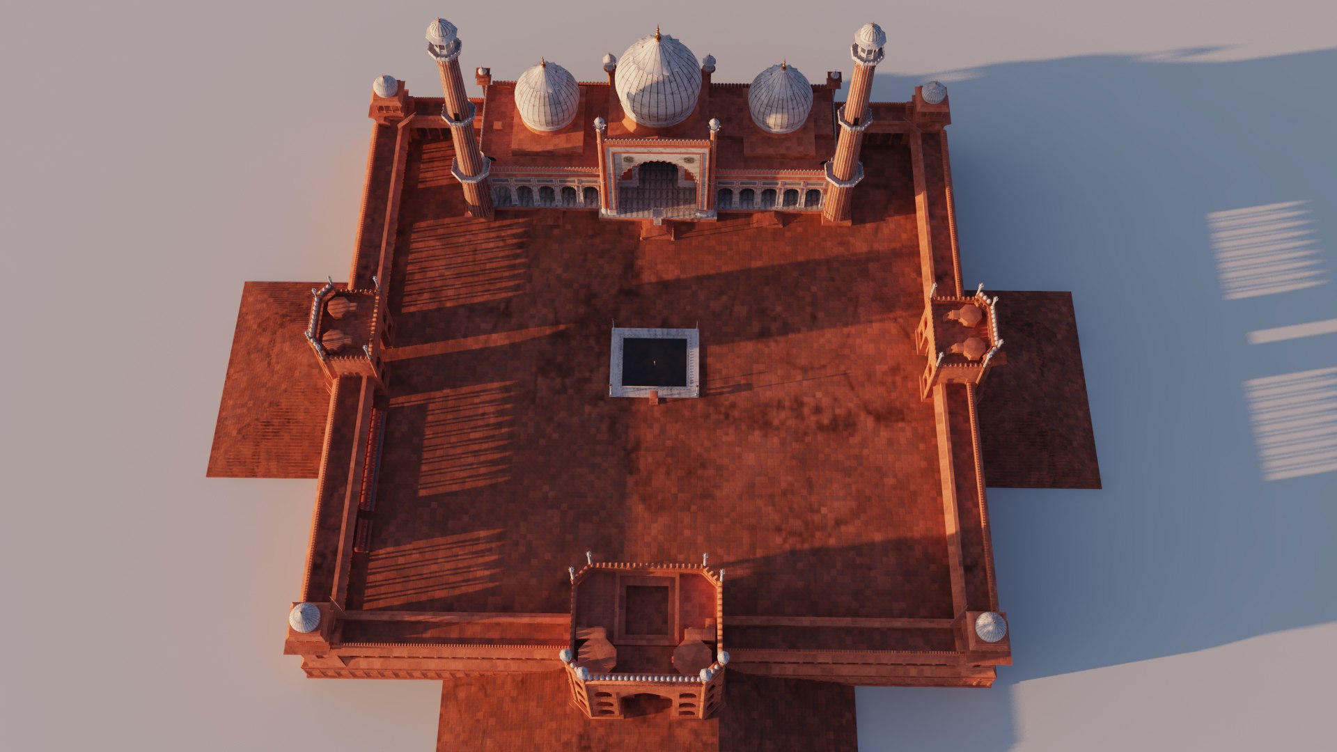 Jama Masjid 3D Model - TurboSquid 1846252