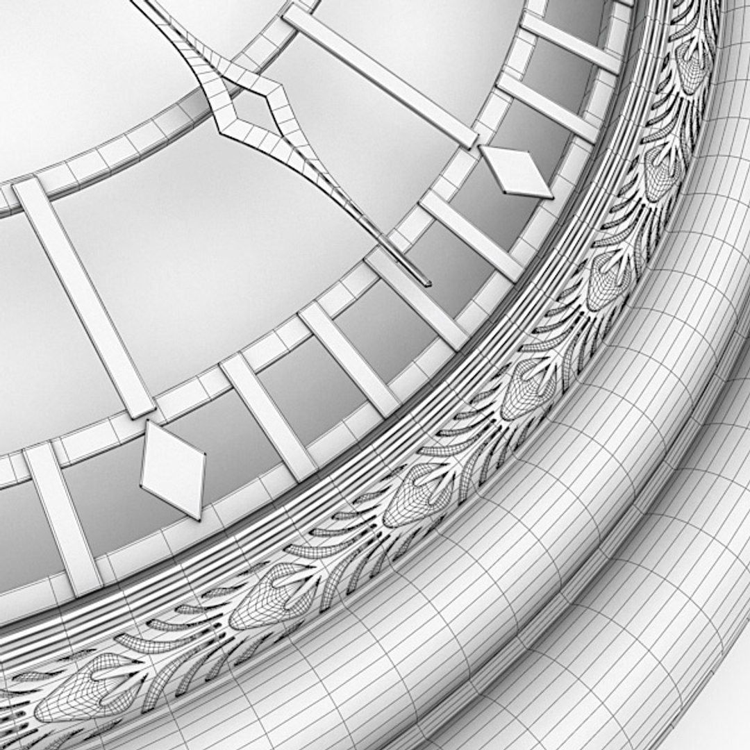 3d Model Of Analog Decorative Wall Clock