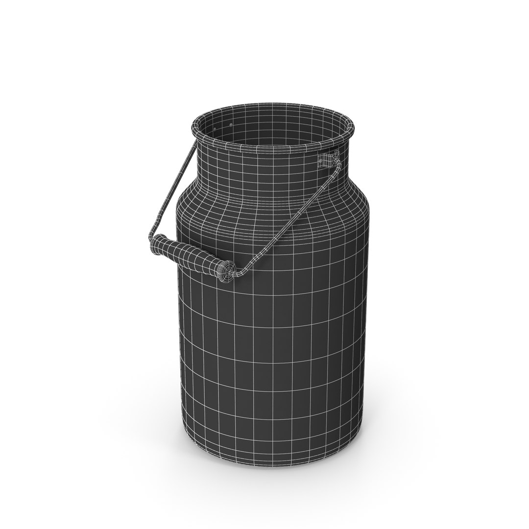 3D Steel Milk Can Model - TurboSquid 2193919