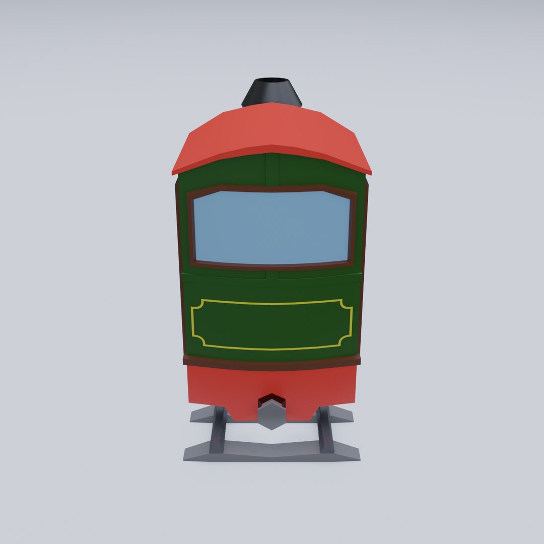 Steam Locomotive Model Turbosquid 1540127 