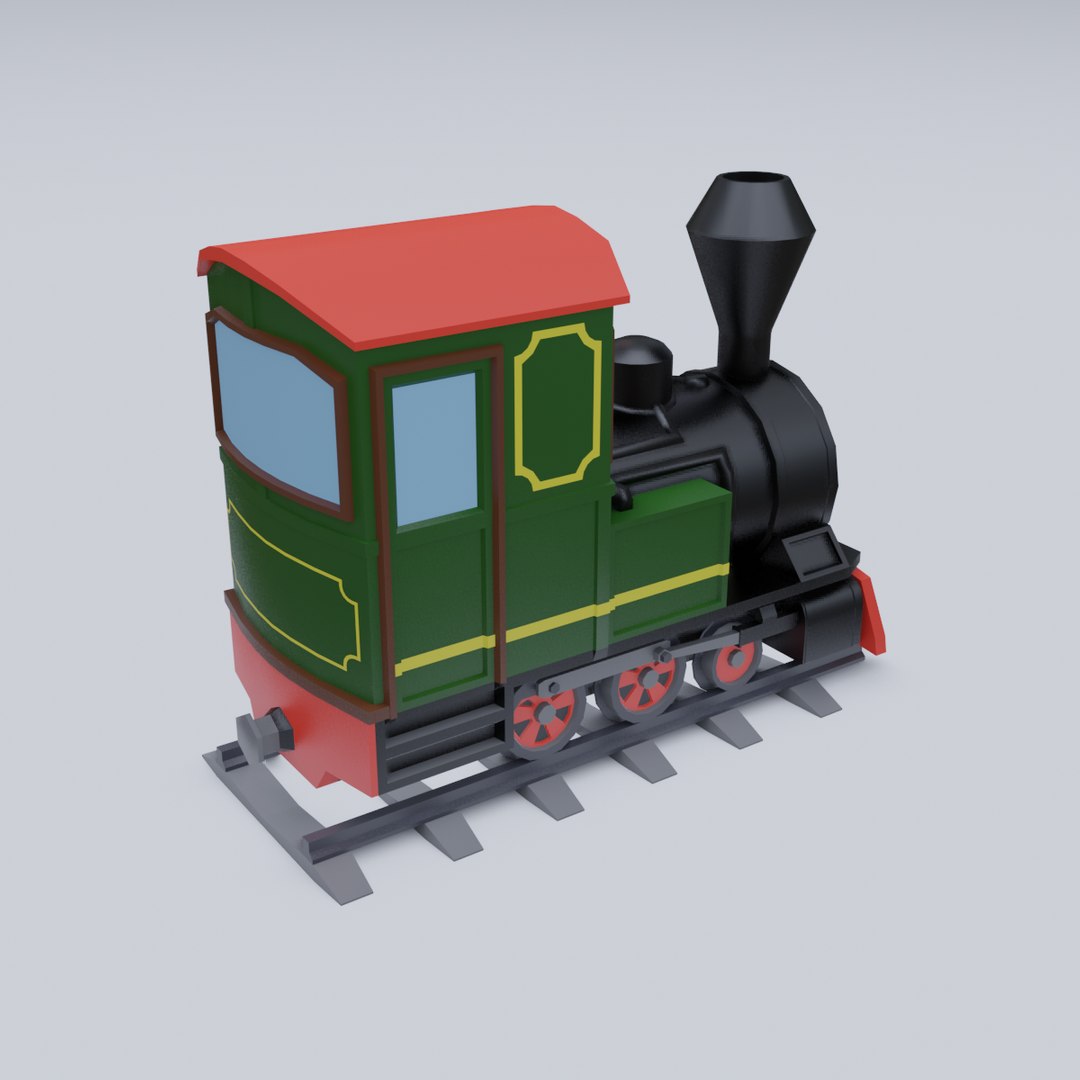 Steam Locomotive Model - TurboSquid 1540127