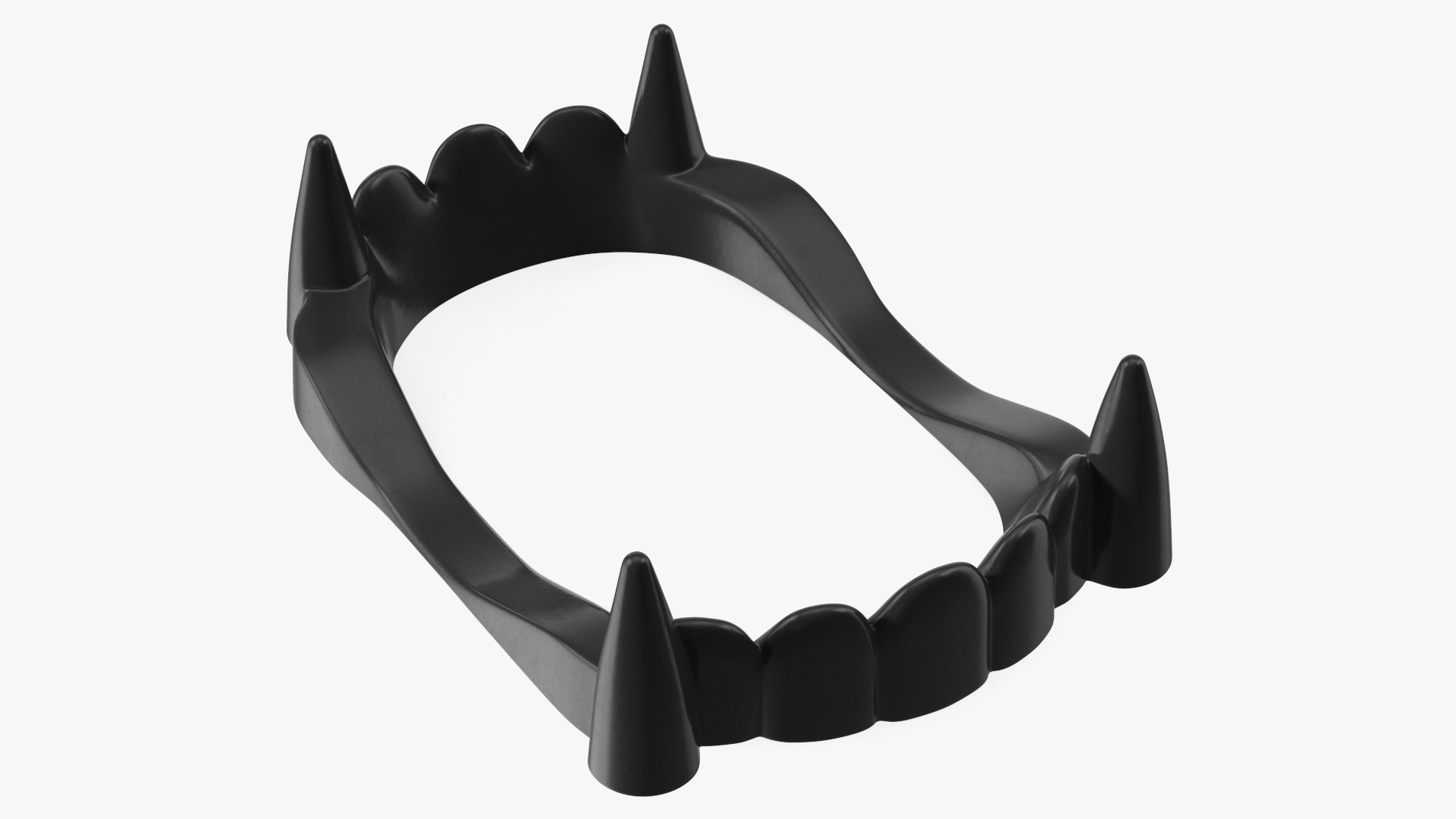 Plastic Vampire Teeth Black Rigged For Modo 3D - TurboSquid 1809425