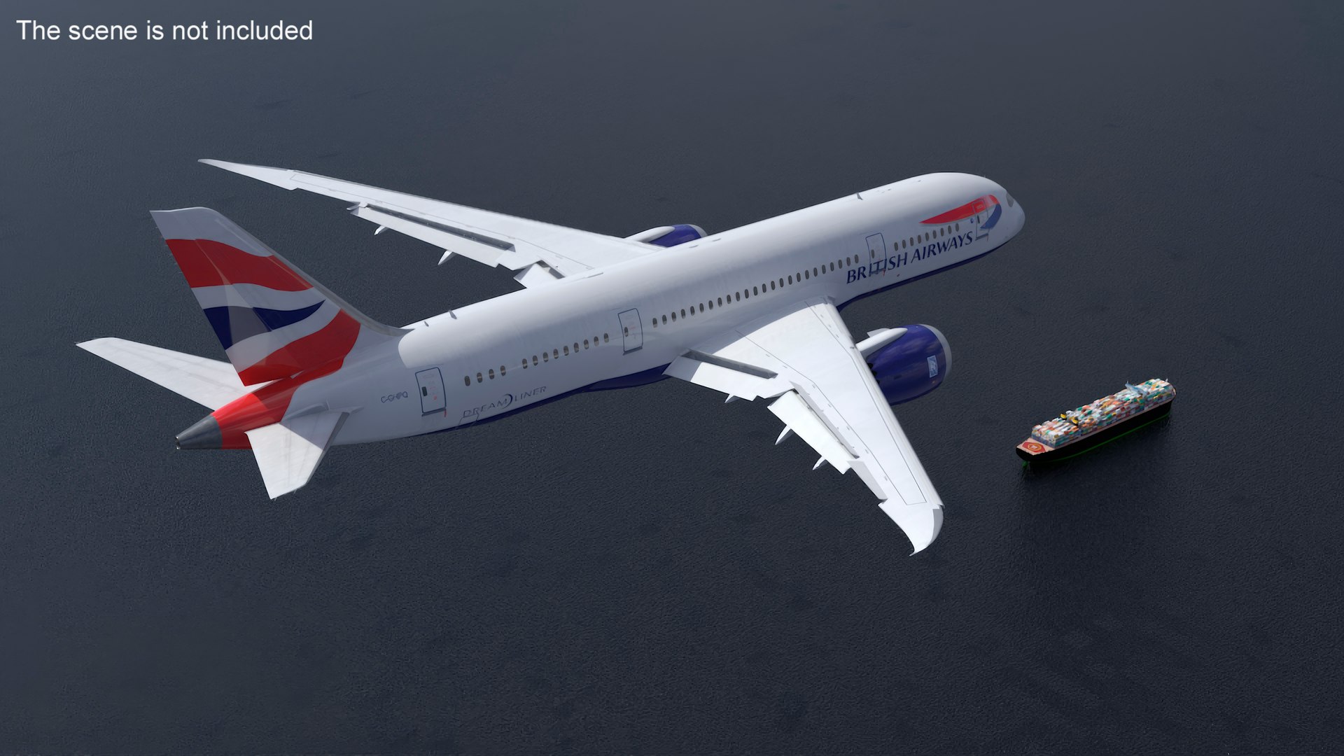 3D Model British Airways Boeing 787-8 Dreamliner Rigged For Cinema 4D ...