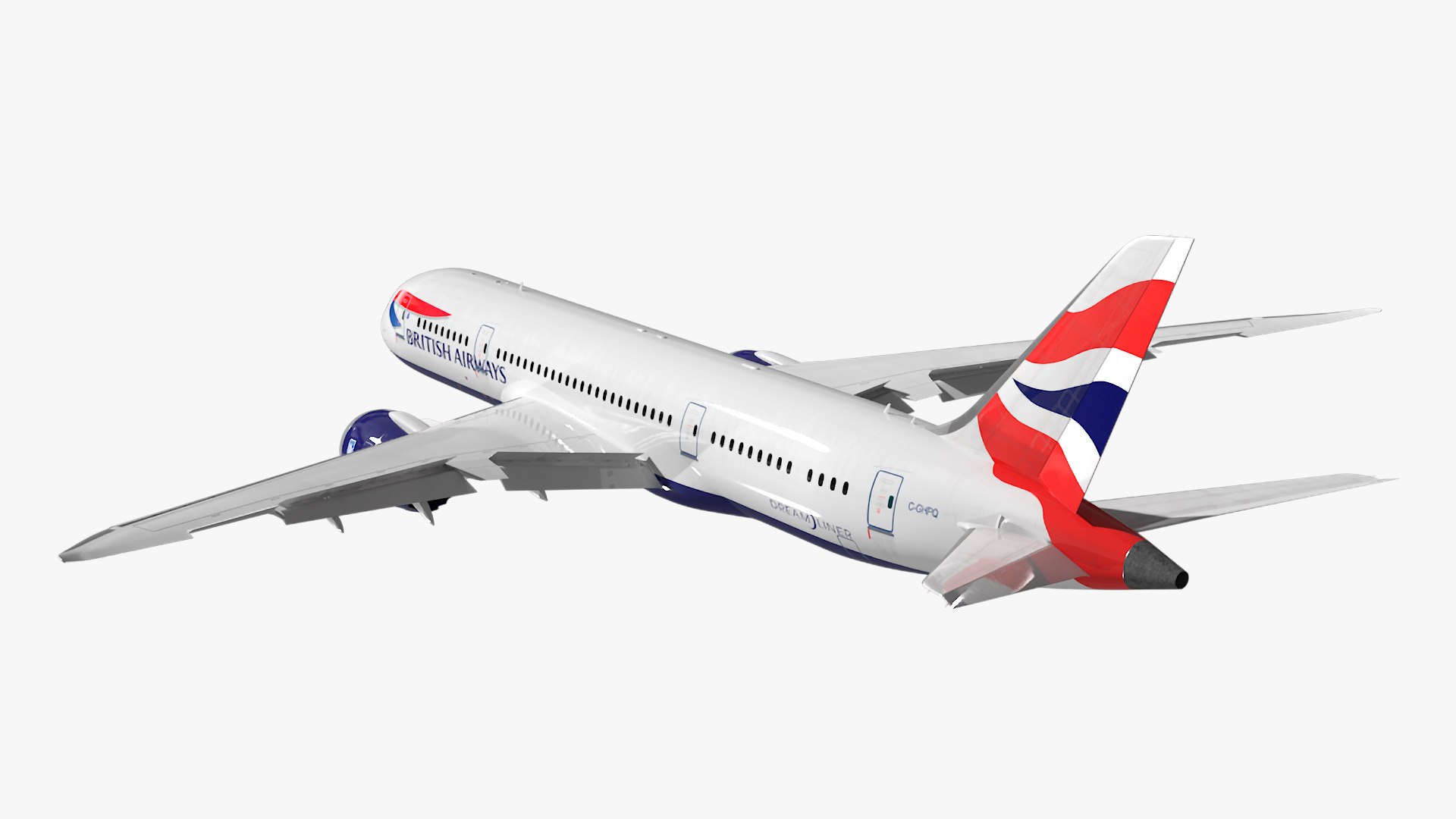 3D Model British Airways Boeing 787-8 Dreamliner Rigged For Cinema 4D ...