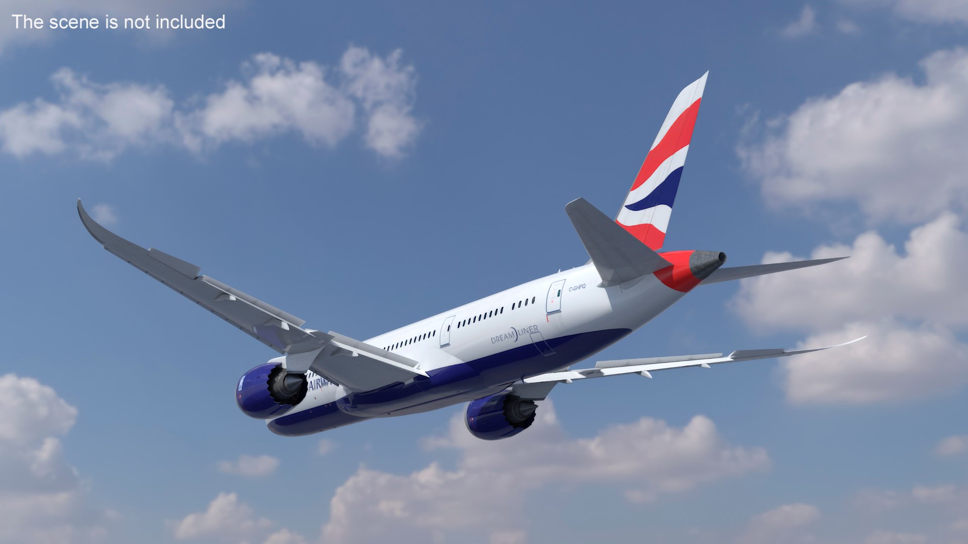 3D Model British Airways Boeing 787-8 Dreamliner Rigged For Cinema 4D ...