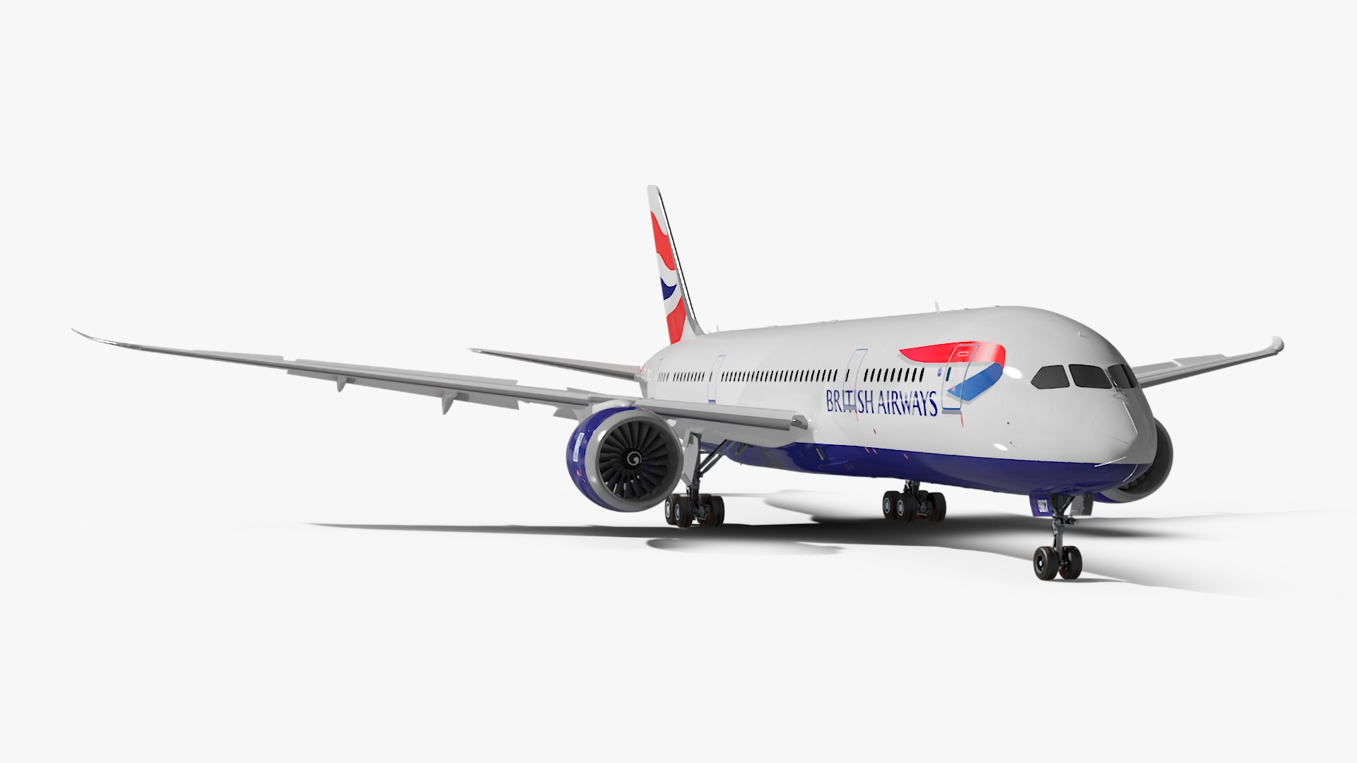 3D Model British Airways Boeing 787-8 Dreamliner Rigged For Cinema 4D ...