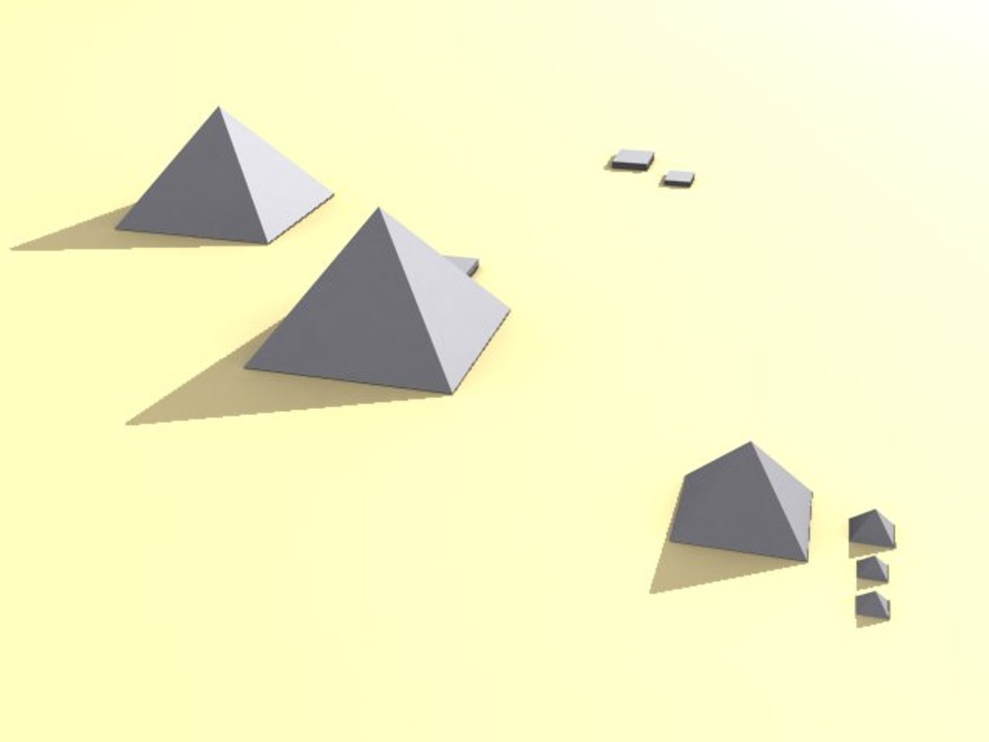 3ds Max Pyramid Giza Layout