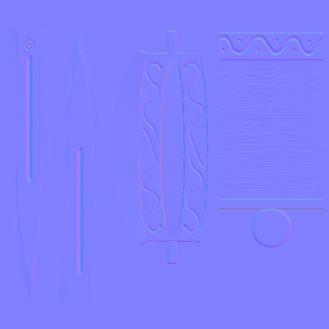 3d Model Short Sword