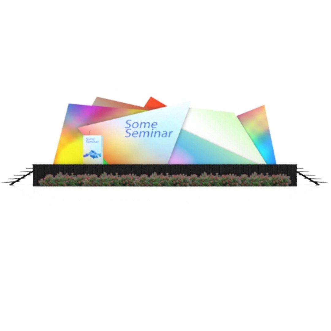Stage Backdrop Rostrum Model - TurboSquid 1425421