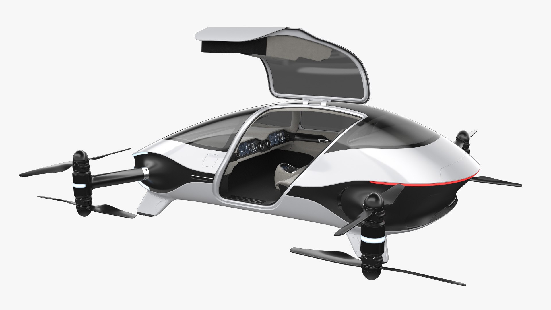 3D Autonomous Flying Taxi - TurboSquid 1996620