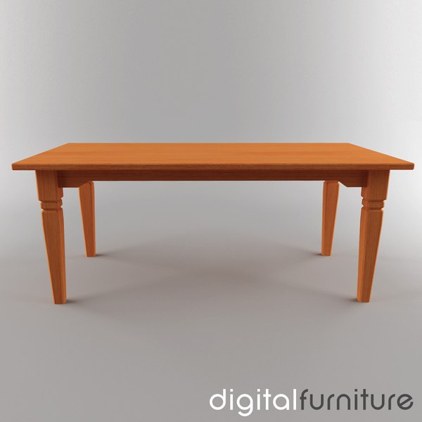 3d max dining table