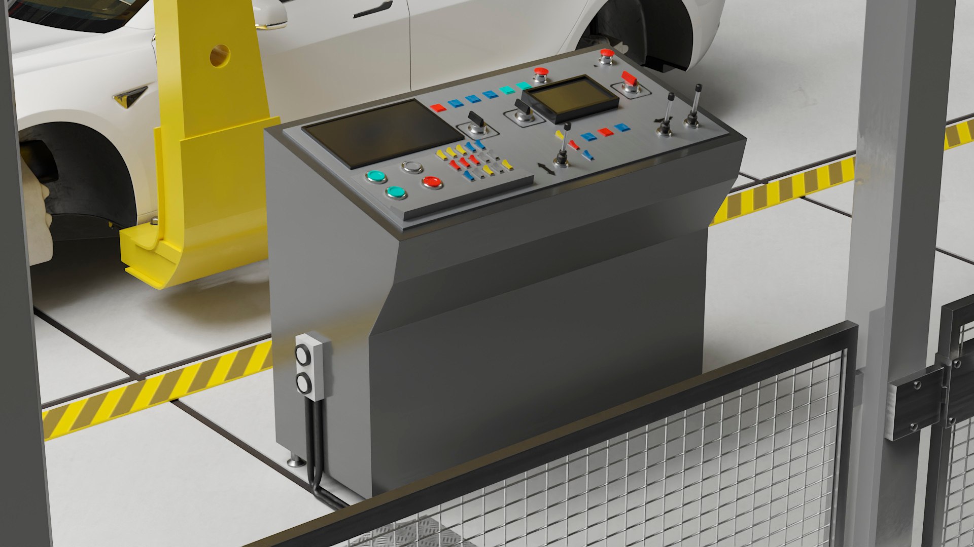 Tesla Assembly Line 3D Model - TurboSquid 2322246