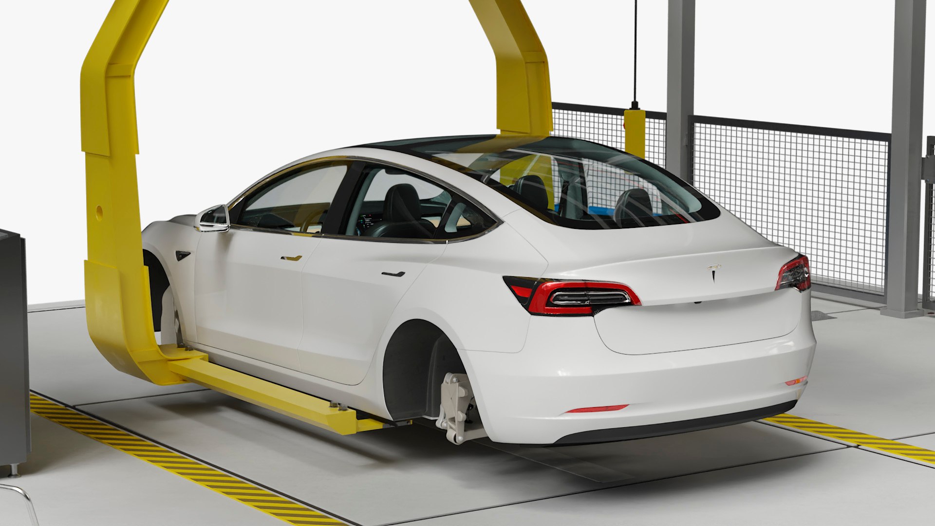 Tesla Assembly Line 3D Model - TurboSquid 2322246