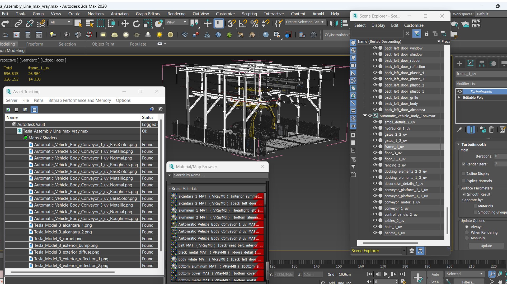 Tesla Assembly Line 3D Model - TurboSquid 2322246