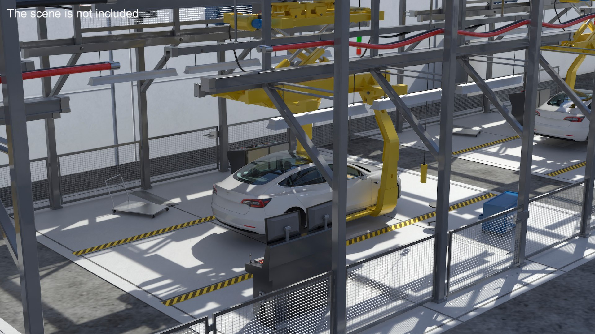 Tesla Assembly Line 3D Model - TurboSquid 2322246
