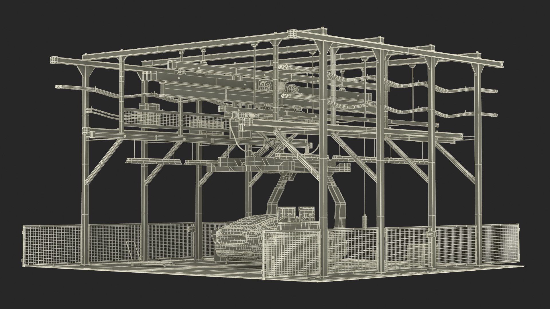 Tesla Assembly Line 3D Model - TurboSquid 2322246