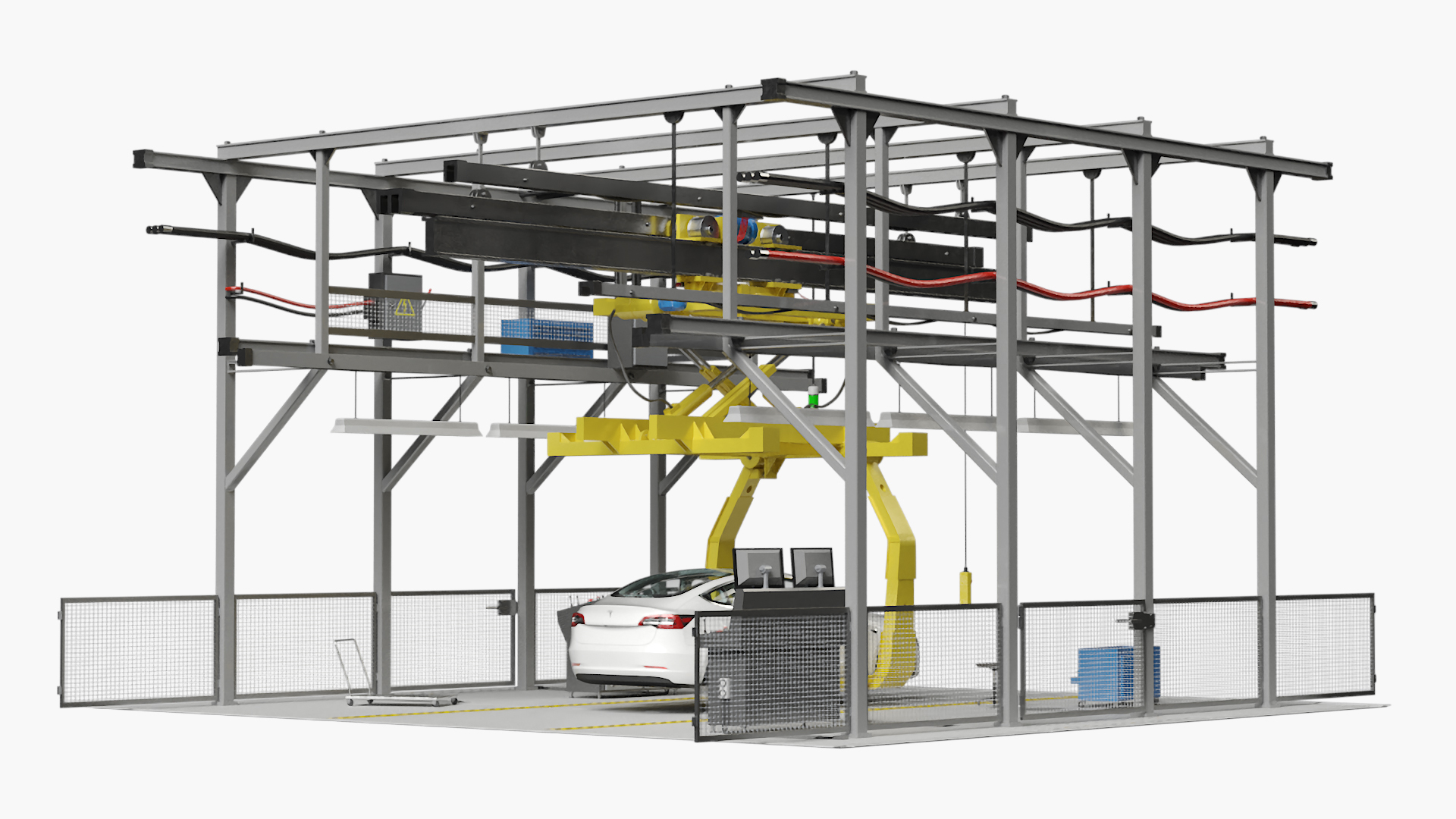 Tesla Assembly Line 3D Model - TurboSquid 2322246