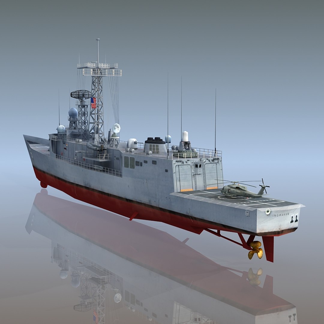 Uss Ingraham Ffg-61 Frigate Ship 3d Model