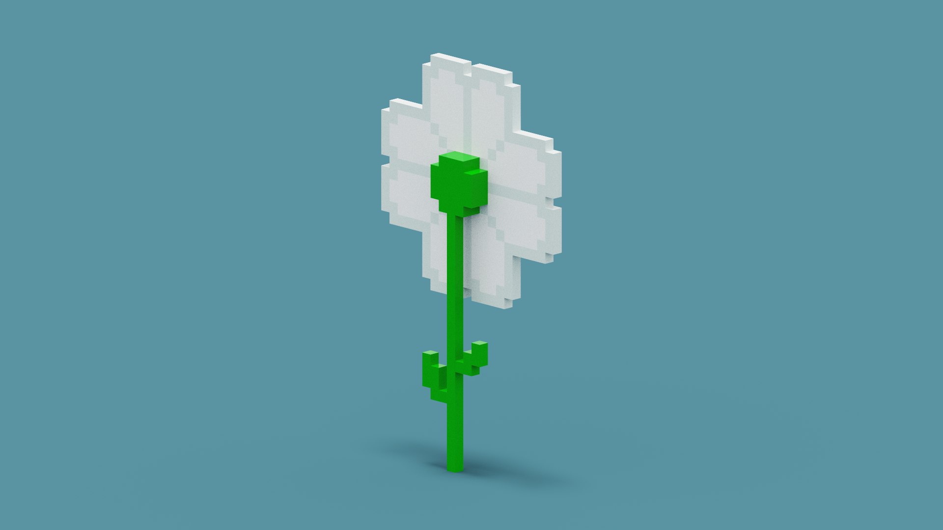 Voxel Daisy Flower 3D Model - TurboSquid 1924710