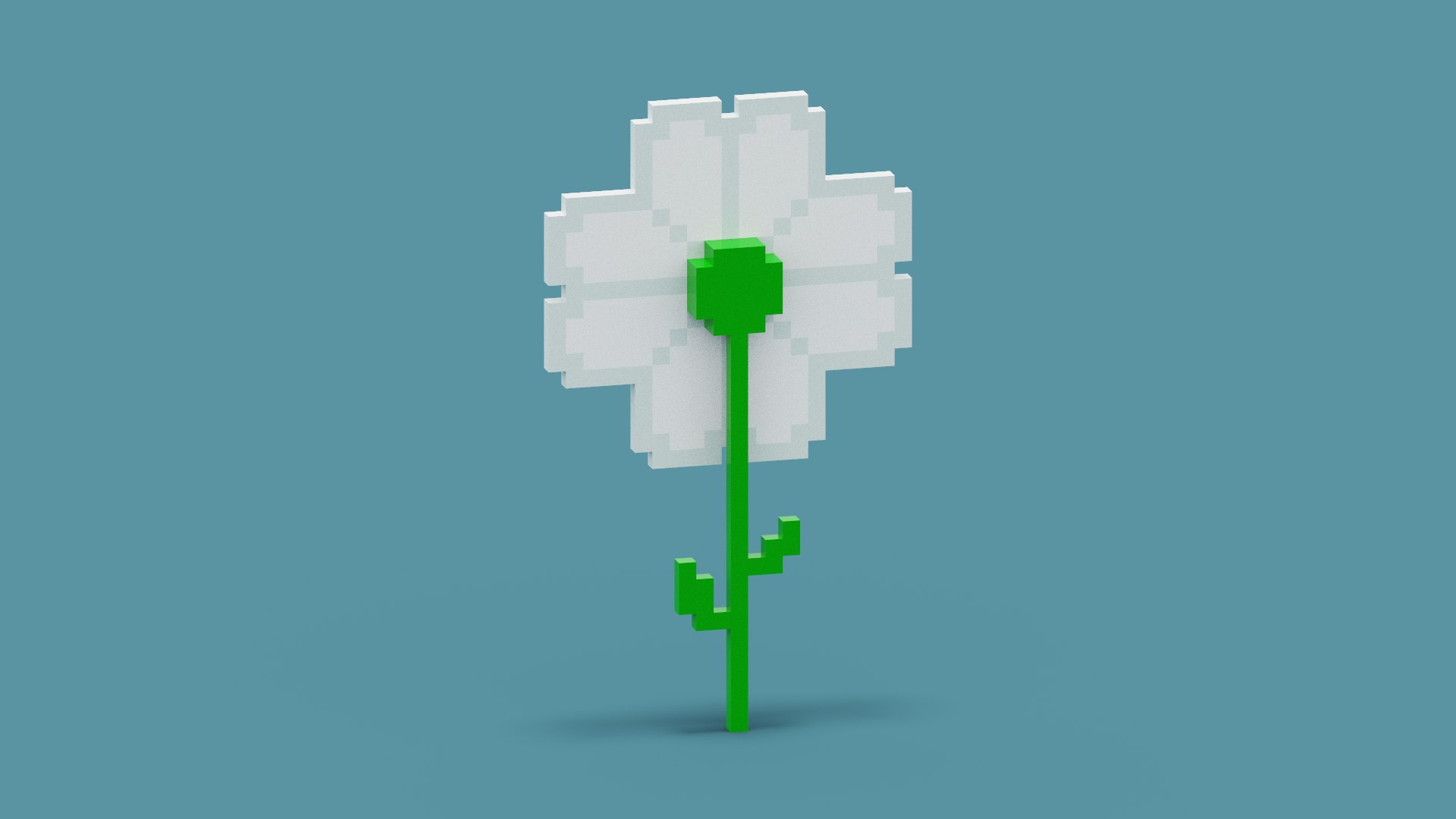 Voxel Daisy Flower 3D Model - TurboSquid 1924710