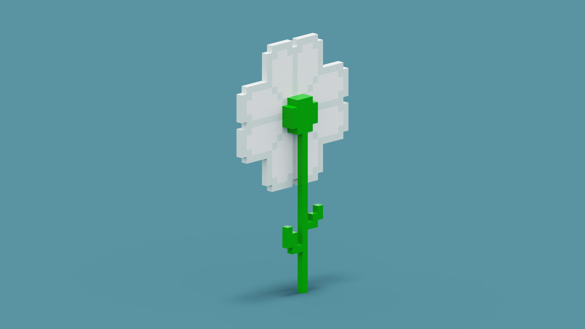 Voxel Daisy Flower 3D Model - TurboSquid 1924710