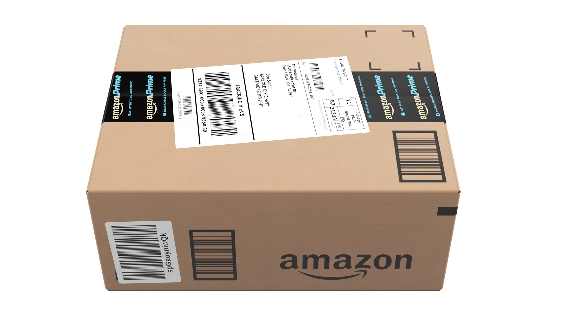 Amazon Parcels Box 30x24x12cm 3D Model - TurboSquid 1990825