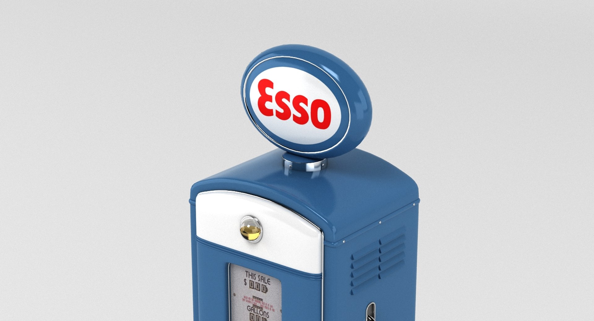 Esso Gas Pump 3D Model - TurboSquid 1280409