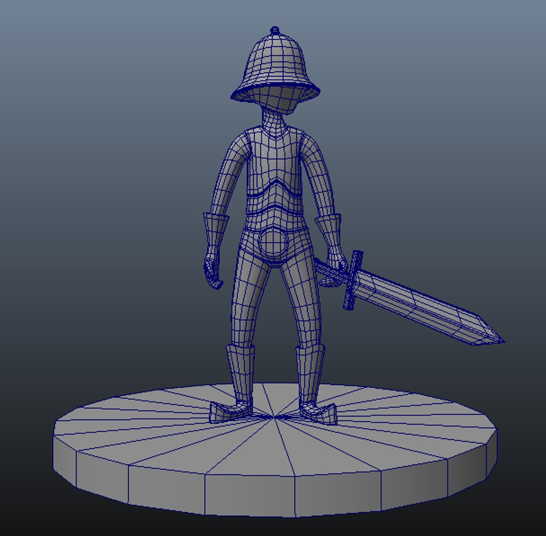 3d Model Knight