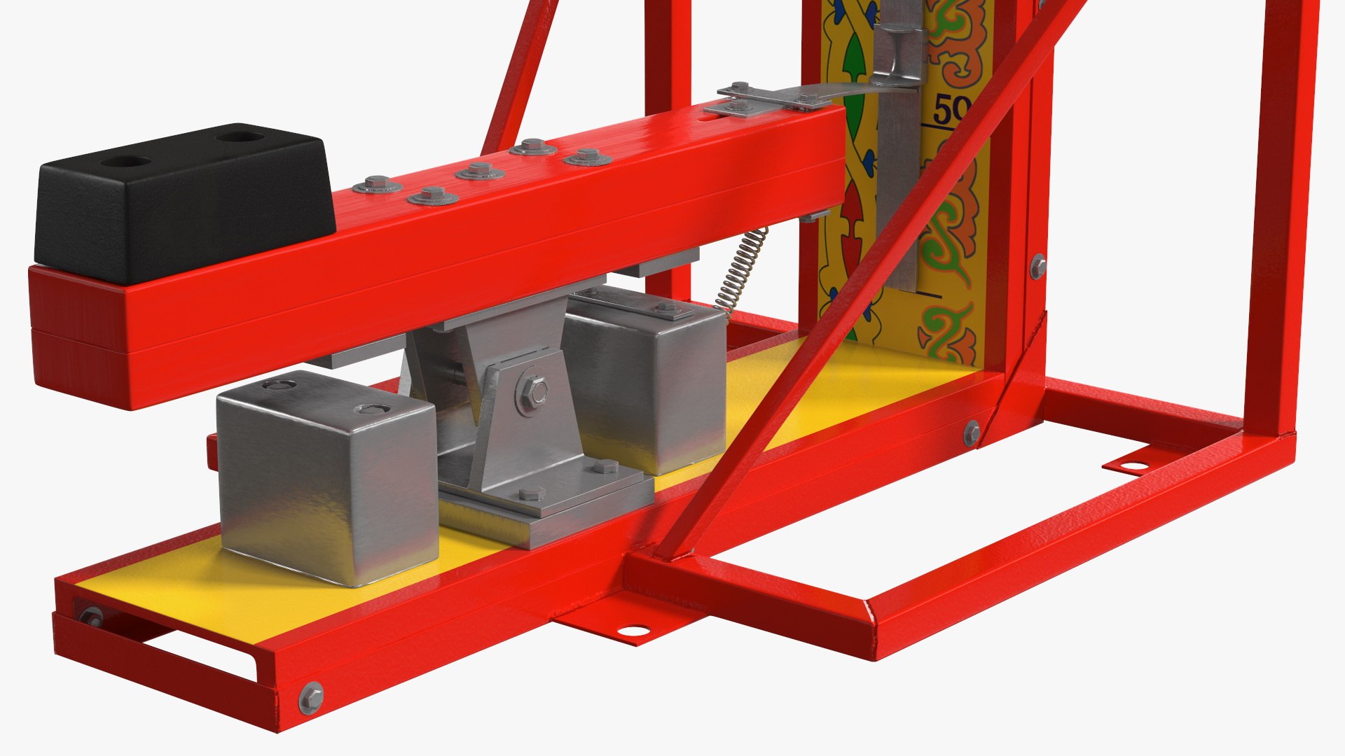 High Striker Strength Tester Game with Mallet model - TurboSquid 1736732