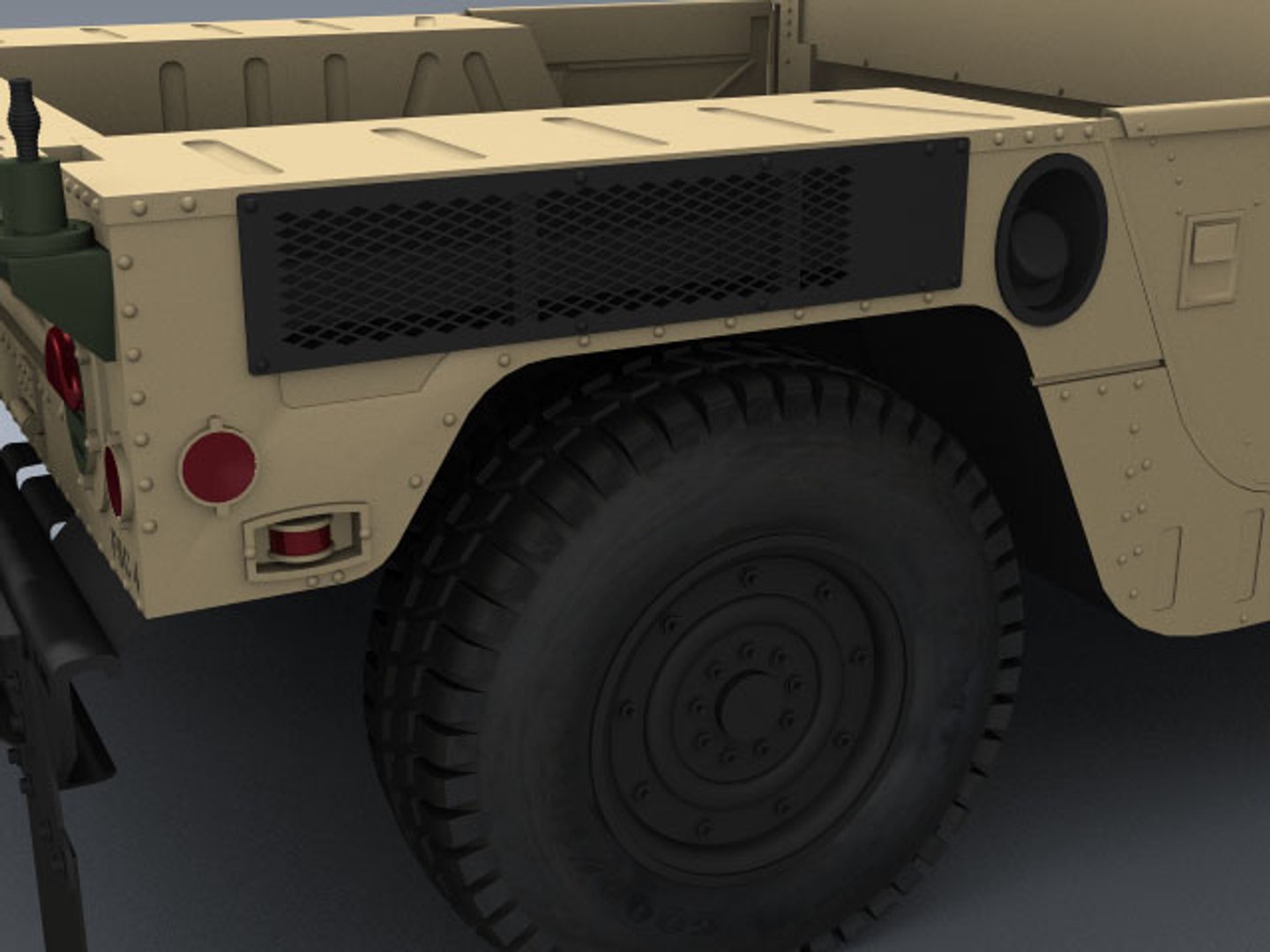 3d Army Hmmwv Desert Model